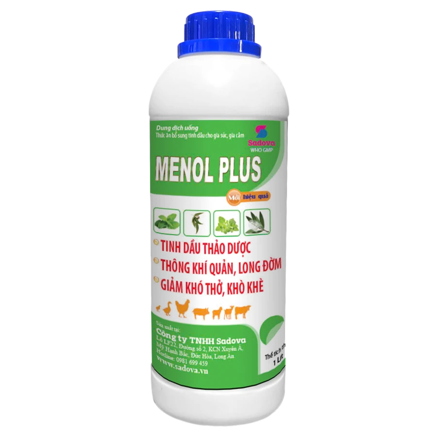 Thức ăn bổ sung tinh dầu - MENOL PLUS - Công ty Sadova